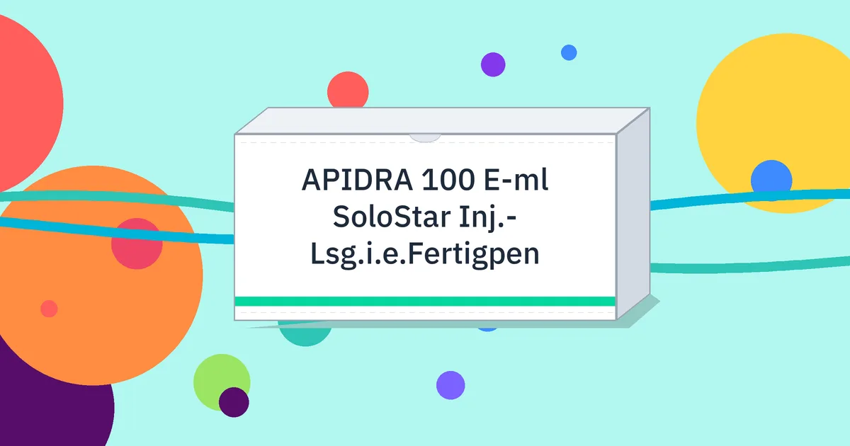 Symbolbild: Packung mit der Aufschrift APIDRA 100 E-ml SoloStar Inj.-Lsg.i.e.Fertigpen (PZN 07620591) – Verfügbarkeit und Bezug in Apotheken in Frankfurt am Main