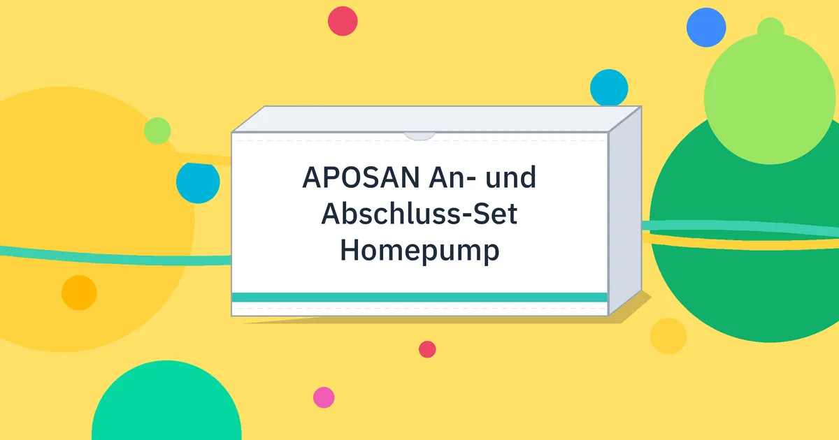 Symbolbild: Packung mit der Aufschrift APOSAN An- und Abschluss-Set Homepump (PZN 10708711) – Verfügbarkeit und Bezug in Apotheken in Frankfurt am Main