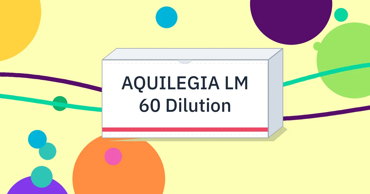 Symbolbild: Packung mit der Aufschrift AQUILEGIA LM 60 Dilution (PZN 13384284) – Verfügbarkeit und Bezug in Apotheken in Frankfurt am Main