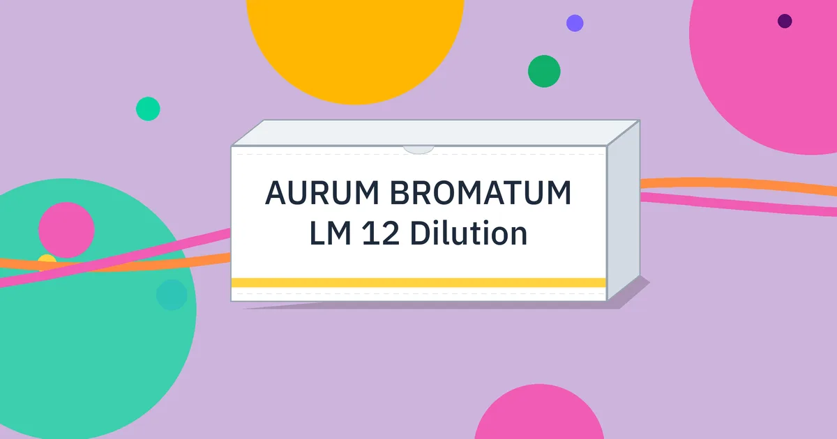 Symbolbild: Packung mit der Aufschrift AURUM BROMATUM LM 12 Dilution (PZN 12783763) – Verfügbarkeit und Bezug in Apotheken in Frankfurt am Main