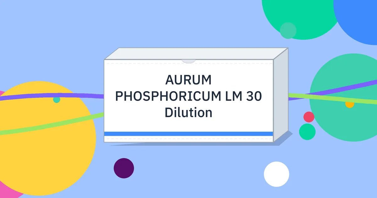 Symbolbild: Packung mit der Aufschrift AURUM PHOSPHORICUM LM 30 Dilution (PZN 11589102) – Verfügbarkeit und Bezug in Apotheken in Frankfurt am Main