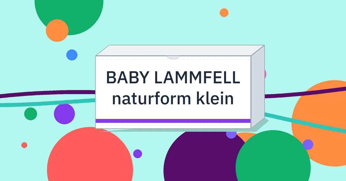 Symbolbild: Packung mit der Aufschrift BABY LAMMFELL naturform klein (PZN 02766485) – Verfügbarkeit und Bezug in Apotheken in Frankfurt am Main