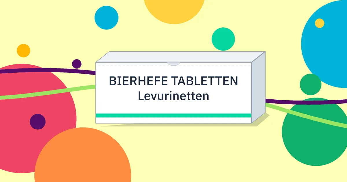 Symbolbild: Packung mit der Aufschrift BIERHEFE TABLETTEN Levurinetten (PZN 01352209) – Verfügbarkeit und Bezug in Apotheken in Frankfurt am Main