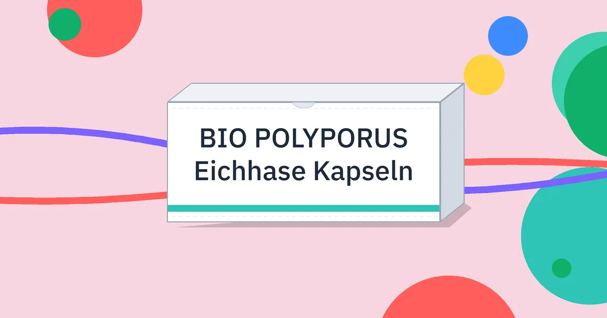 Symbolbild: Packung mit der Aufschrift BIO POLYPORUS Eichhase Kapseln (PZN 20403929) – Verfügbarkeit und Bezug in Apotheken in Frankfurt am Main