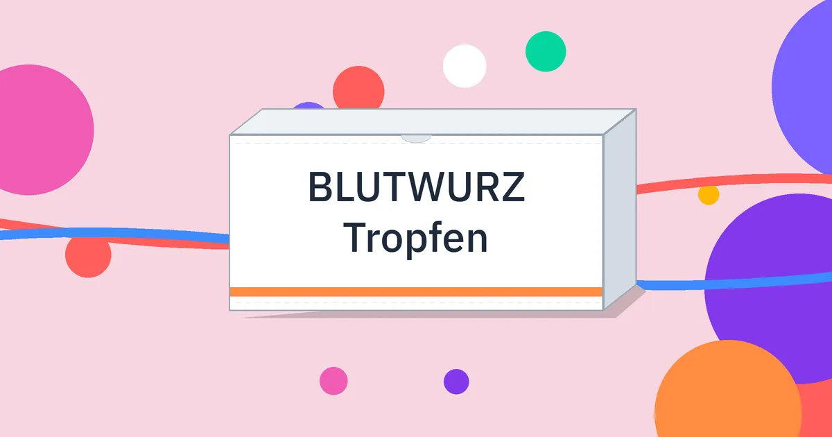 Symbolbild: Packung mit der Aufschrift BLUTWURZ Tropfen (PZN 12496041) – Verfügbarkeit und Bezug in Apotheken in Frankfurt am Main