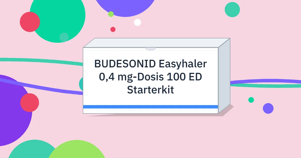 Symbolbild: Packung mit der Aufschrift BUDESONID Easyhaler 0,4 mg-Dosis 100 ED Starterkit (PZN 06101966) – Verfügbarkeit und Bezug in Apotheken in Frankfurt am Main