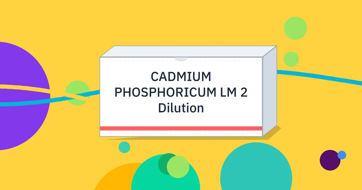 Symbolbild: Packung mit der Aufschrift CADMIUM PHOSPHORICUM LM 2 Dilution (PZN 13401798) – Verfügbarkeit und Bezug in Apotheken in Frankfurt am Main