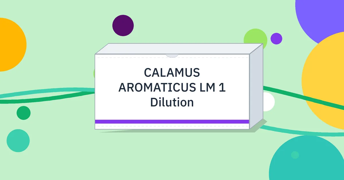 Symbolbild: Packung mit der Aufschrift CALAMUS AROMATICUS LM 1 Dilution (PZN 13404466) – Verfügbarkeit und Bezug in Apotheken in Frankfurt am Main