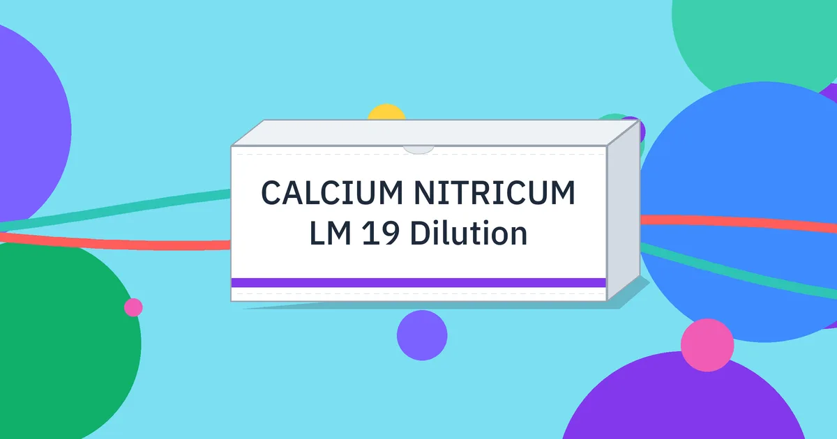 Symbolbild: Packung mit der Aufschrift CALCIUM NITRICUM LM 19 Dilution (PZN 13409819) – Verfügbarkeit und Bezug in Apotheken in Frankfurt am Main