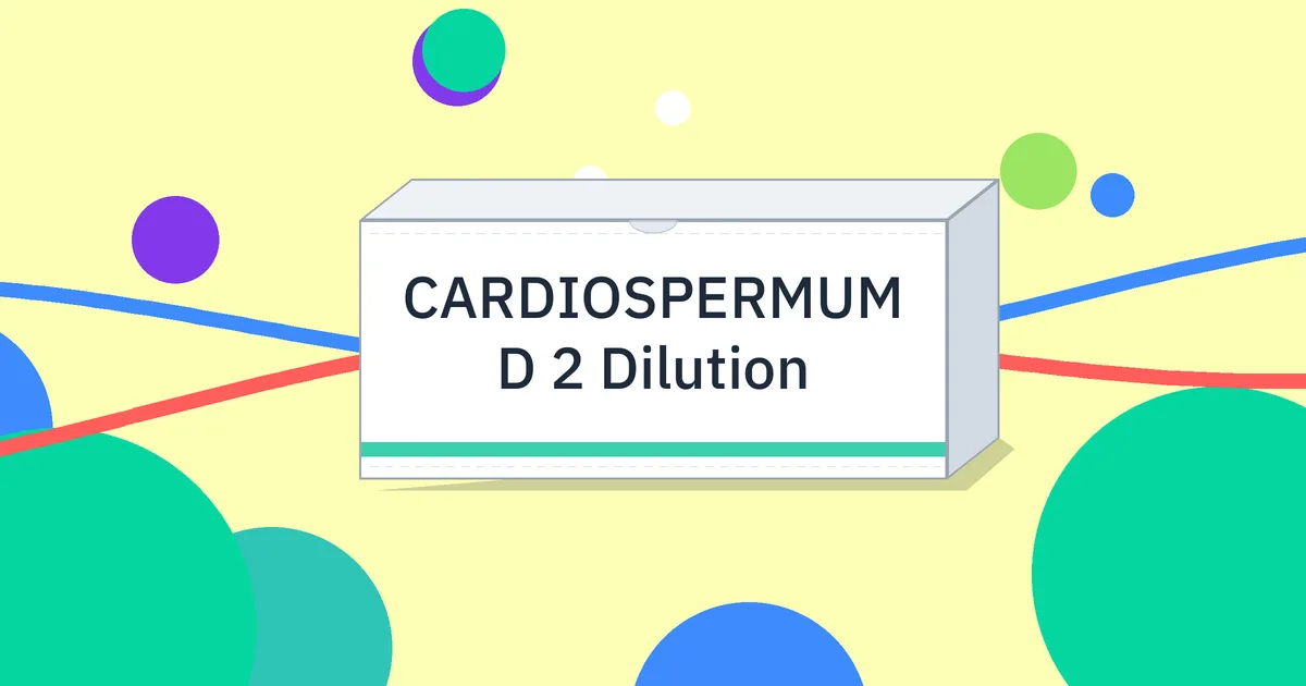 Symbolbild: Packung mit der Aufschrift CARDIOSPERMUM D 2 Dilution (PZN 02111956) – Verfügbarkeit und Bezug in Apotheken in Frankfurt am Main