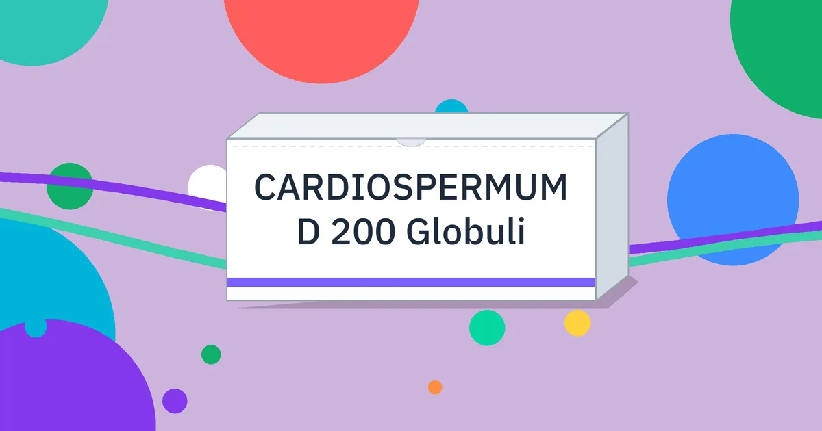 Symbolbild: Packung mit der Aufschrift CARDIOSPERMUM D 200 Globuli (PZN 07595019) – Verfügbarkeit und Bezug in Apotheken in Frankfurt am Main