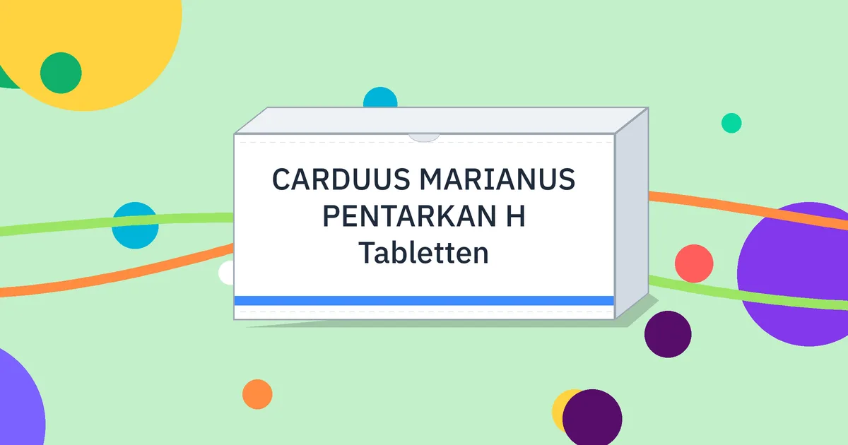 Symbolbild: Packung mit der Aufschrift CARDUUS MARIANUS PENTARKAN H Tabletten (PZN 00180901) – Verfügbarkeit und Bezug in Apotheken in Frankfurt am Main