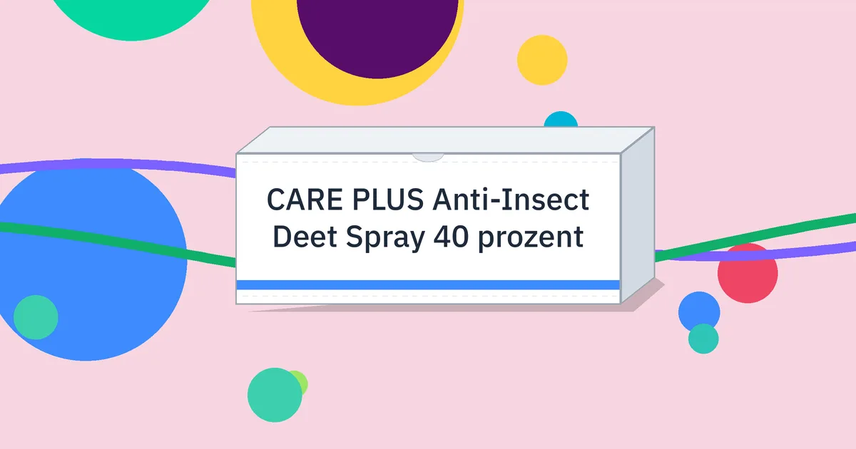 Symbolbild: Packung mit der Aufschrift CARE PLUS Anti-Insect Deet Spray 40 prozent (PZN 16195744) – Verfügbarkeit und Bezug in Apotheken in Frankfurt am Main