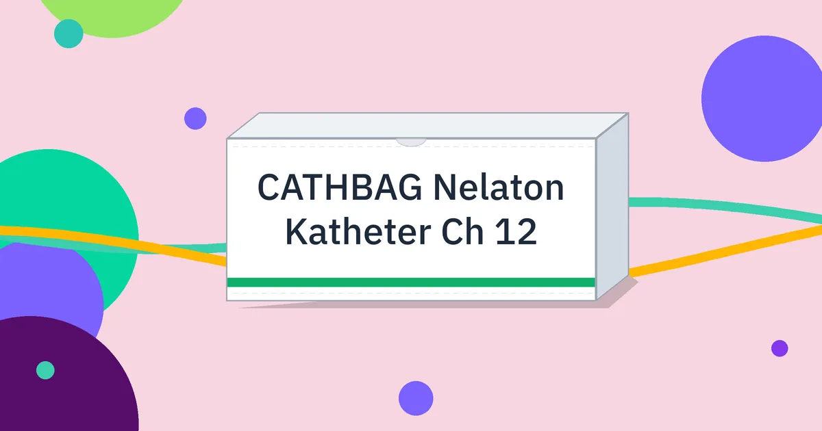 Symbolbild: Packung mit der Aufschrift CATHBAG Nelaton Katheter Ch 12 (PZN 14267793) – Verfügbarkeit und Bezug in Apotheken in Frankfurt am Main