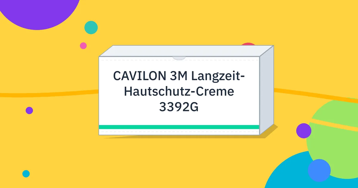 Symbolbild: Packung mit der Aufschrift CAVILON 3M Langzeit-Hautschutz-Creme 3392G (PZN 12773026) – Verfügbarkeit und Bezug in Apotheken in Frankfurt am Main