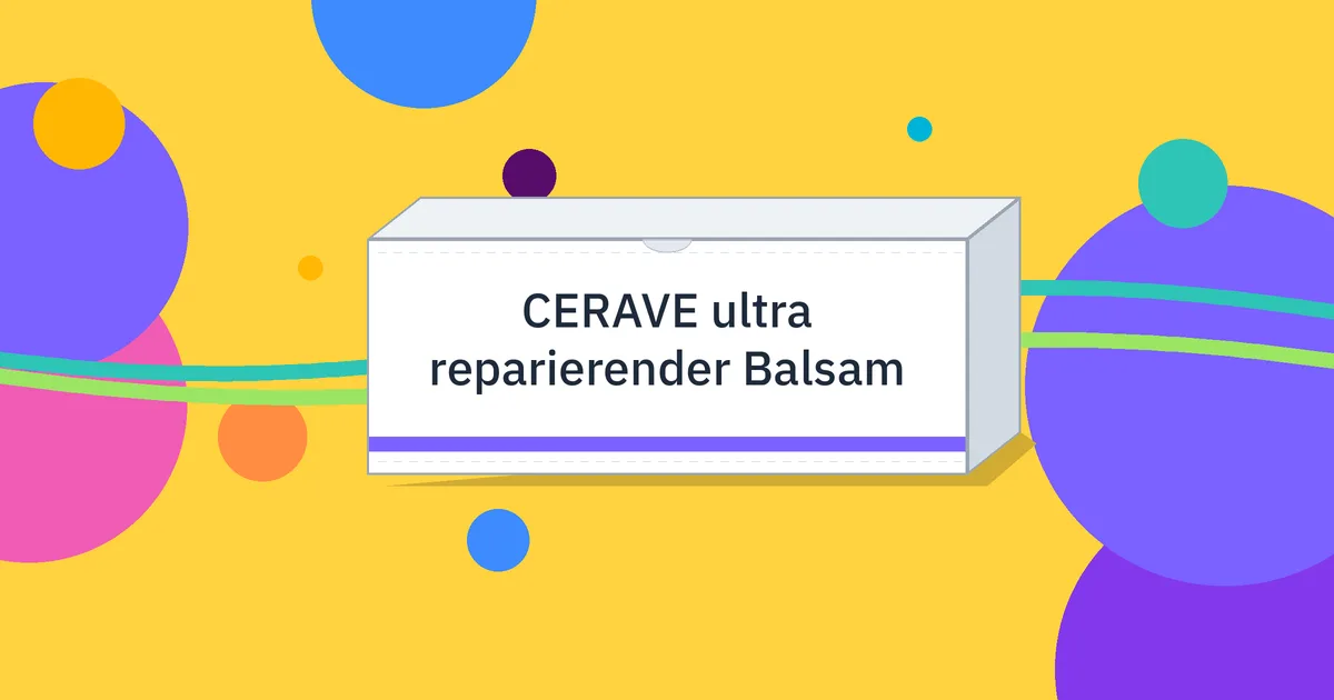 Symbolbild: Packung mit der Aufschrift CERAVE ultra reparierender Balsam (PZN 19125543) – Verfügbarkeit und Bezug in Apotheken in Frankfurt am Main