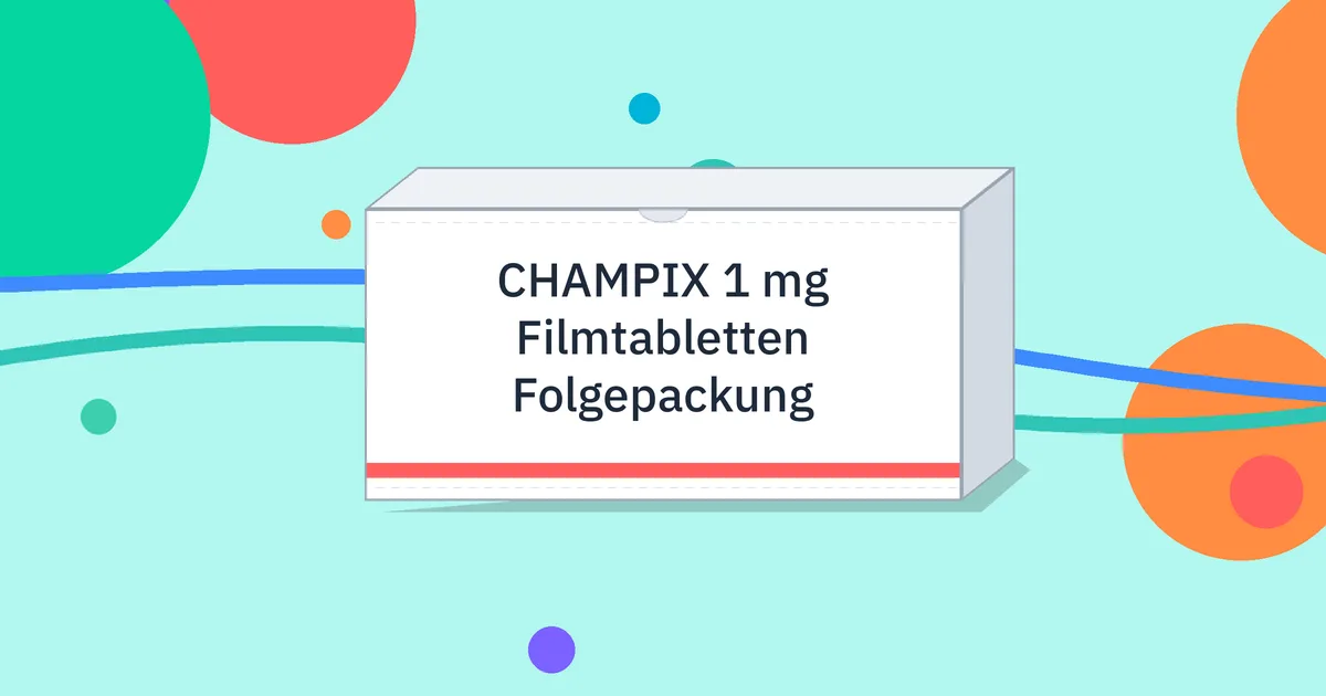 Symbolbild: Packung mit der Aufschrift CHAMPIX 1 mg Filmtabletten Folgepackung (PZN 20132005) – Verfügbarkeit und Bezug in Apotheken in Frankfurt am Main