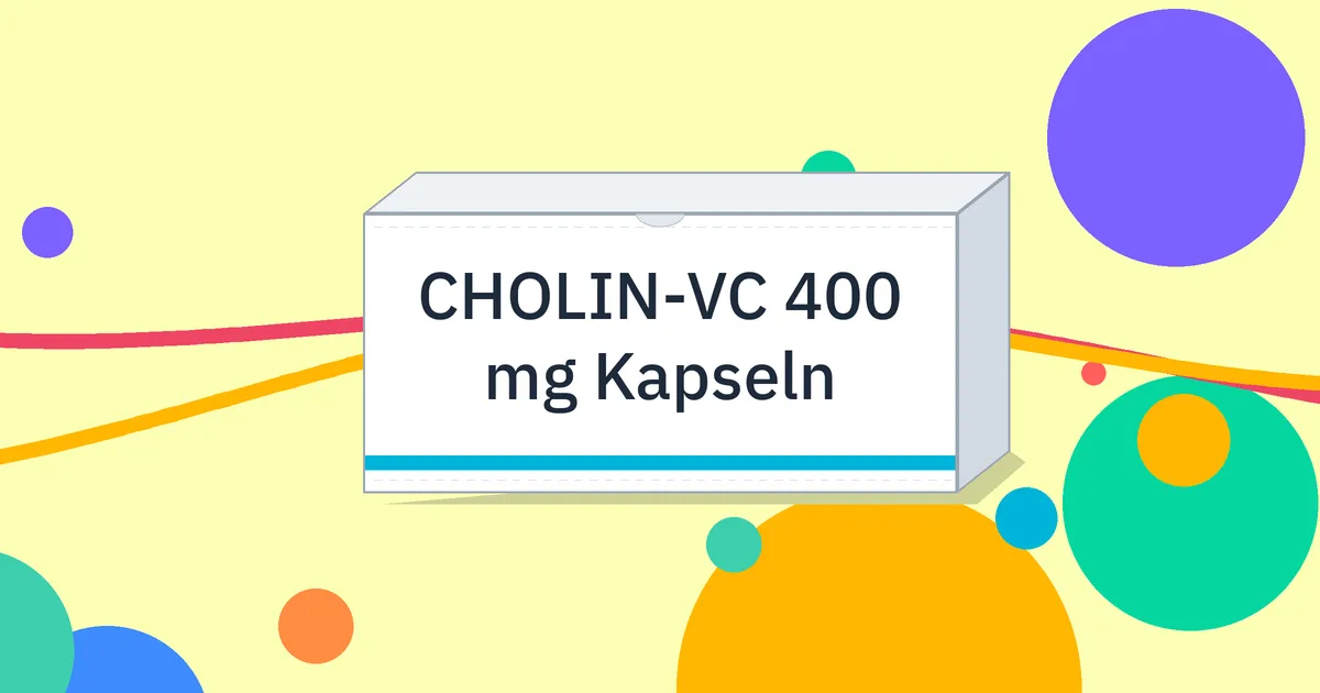 Symbolbild: Packung mit der Aufschrift CHOLIN-VC 400 mg Kapseln (PZN 17964995) – Verfügbarkeit und Bezug in Apotheken in Frankfurt am Main