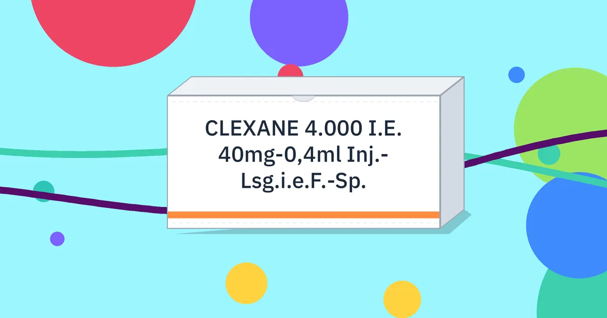 Symbolbild: Packung mit der Aufschrift CLEXANE 4.000 I.E. 40mg-0,4ml Inj.-Lsg.i.e.F.-Sp. (PZN 07551619) – Verfügbarkeit und Bezug in Apotheken in Frankfurt am Main