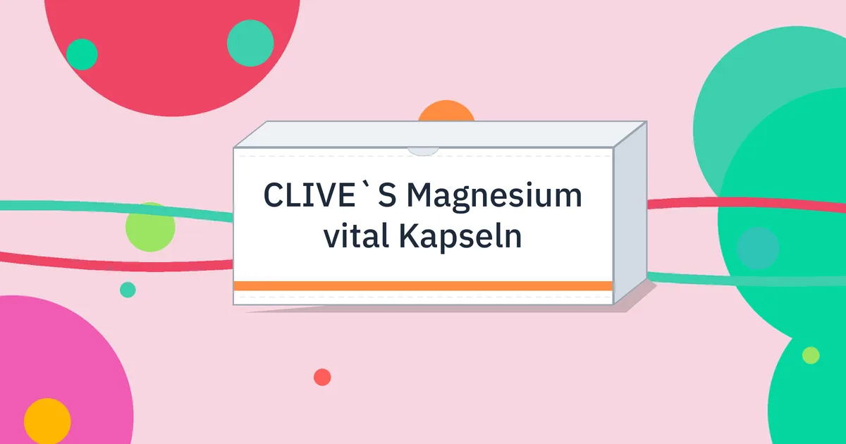 Symbolbild: Packung mit der Aufschrift CLIVE`S Magnesium vital Kapseln (PZN 11856394) – Verfügbarkeit und Bezug in Apotheken in Frankfurt am Main