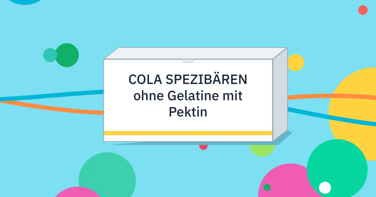 Symbolbild: Packung mit der Aufschrift COLA SPEZIBÄREN ohne Gelatine mit Pektin (PZN 15374522) – Verfügbarkeit und Bezug in Apotheken in Frankfurt am Main