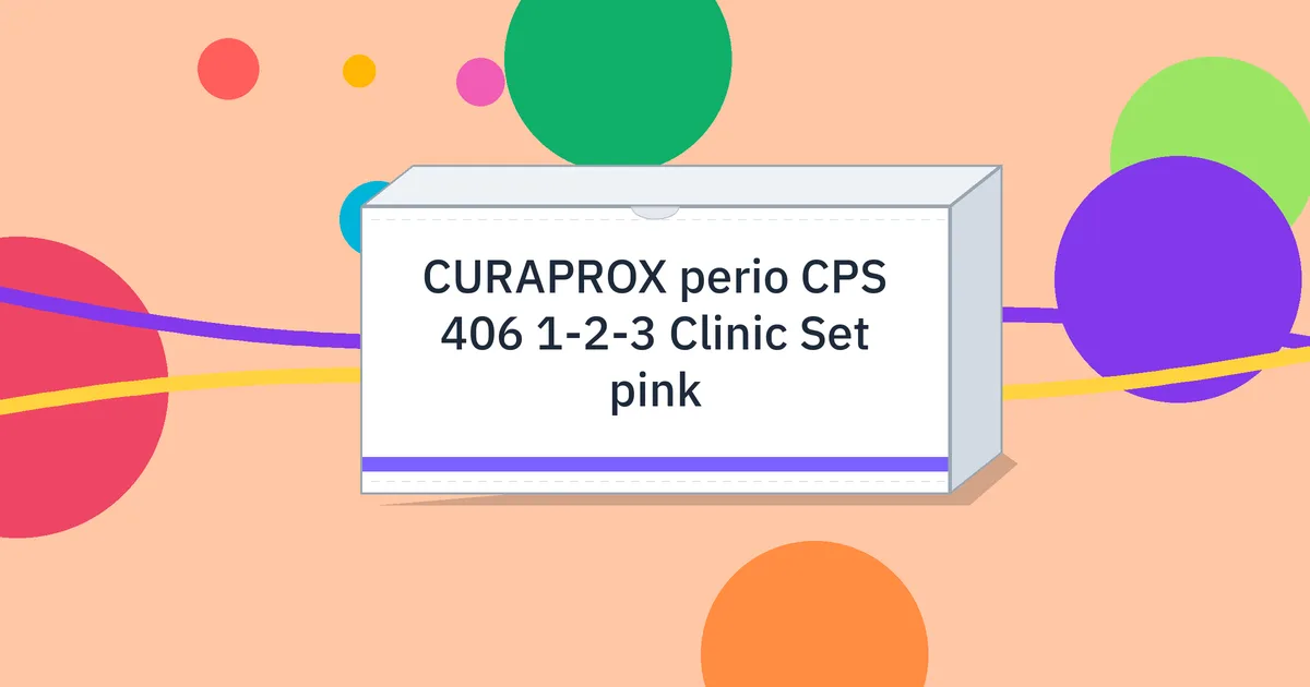 Symbolbild: Packung mit der Aufschrift CURAPROX perio CPS 406 1-2-3 Clinic Set pink (PZN 16242828) – Verfügbarkeit und Bezug in Apotheken in Frankfurt am Main