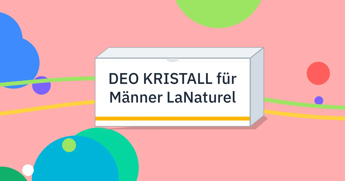 Symbolbild: Packung mit der Aufschrift DEO KRISTALL für Männer LaNaturel (PZN 18841711) – Verfügbarkeit und Bezug in Apotheken in Frankfurt am Main