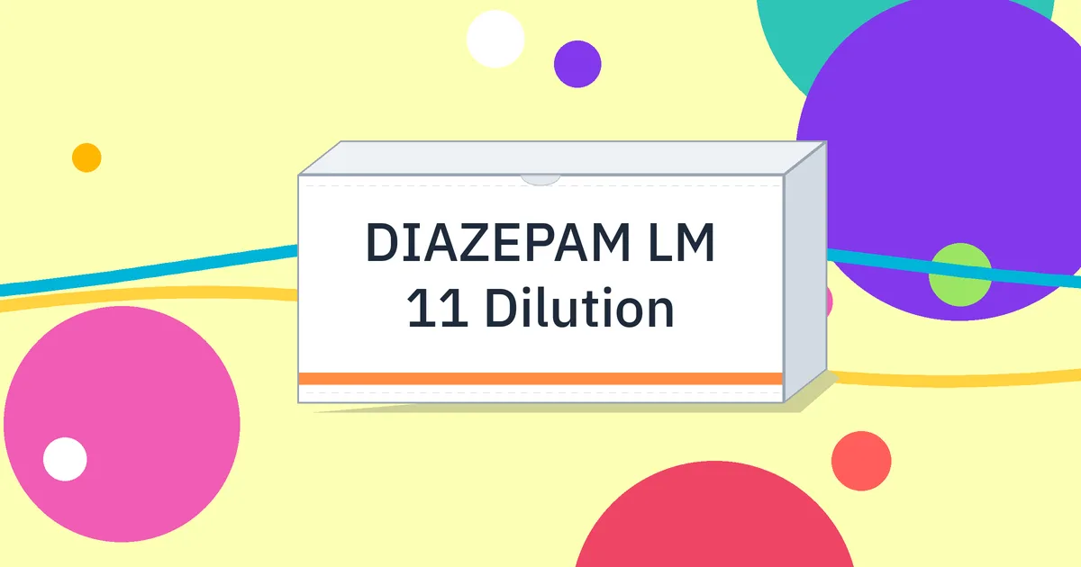 Symbolbild: Packung mit der Aufschrift DIAZEPAM LM 11 Dilution (PZN 12840811) – Verfügbarkeit und Bezug in Apotheken in Frankfurt am Main