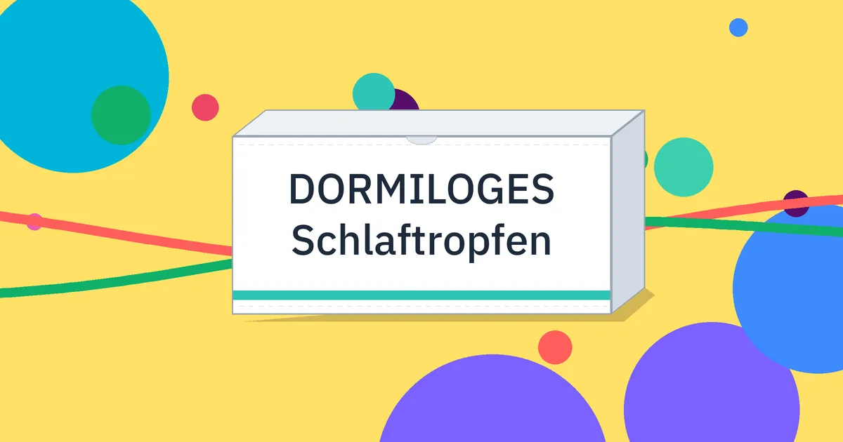 Symbolbild: Packung mit der Aufschrift DORMILOGES Schlaftropfen (PZN 16514907) – Verfügbarkeit und Bezug in Apotheken in Frankfurt am Main