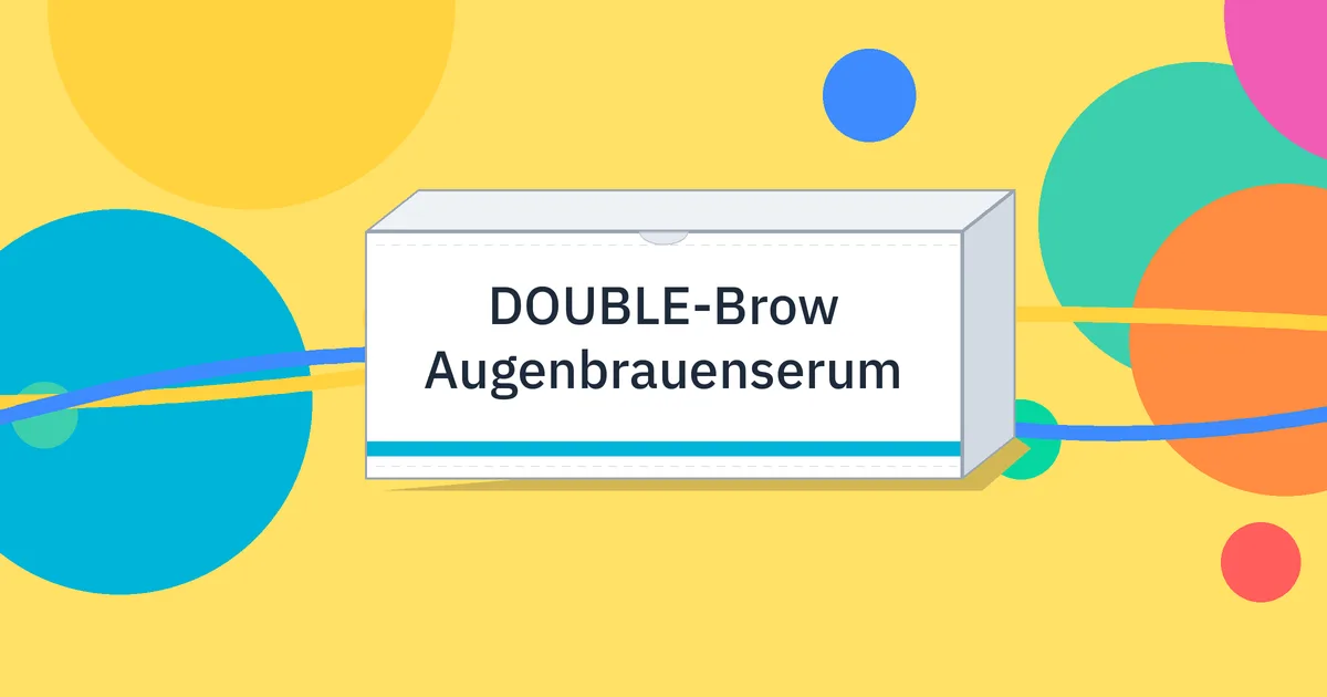 Symbolbild: Packung mit der Aufschrift DOUBLE-Brow Augenbrauenserum (PZN 19920536) – Verfügbarkeit und Bezug in Apotheken in Frankfurt am Main