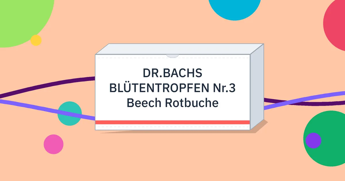 Symbolbild: Packung mit der Aufschrift DR.BACHS BLÜTENTROPFEN Nr.3 Beech Rotbuche (PZN 17193316) – Verfügbarkeit und Bezug in Apotheken in Frankfurt am Main