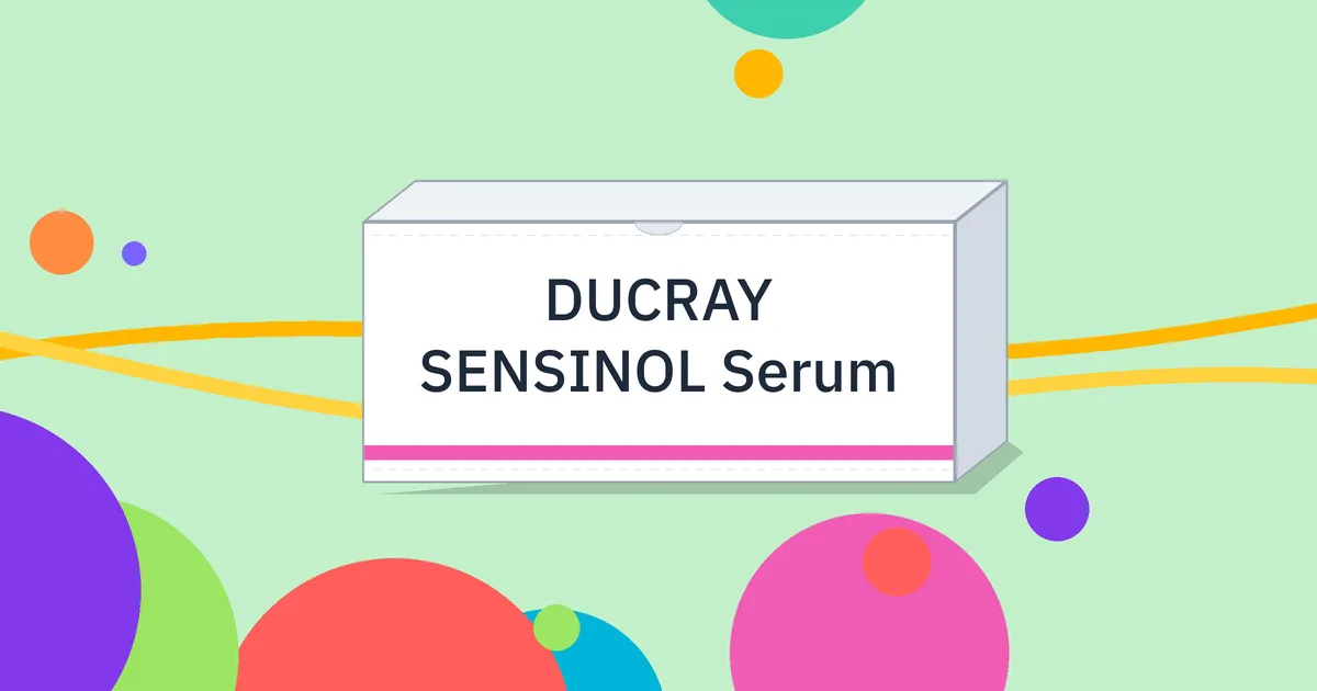 Symbolbild: Packung mit der Aufschrift DUCRAY SENSINOL Serum (PZN 09922250) – Verfügbarkeit und Bezug in Apotheken in Frankfurt am Main