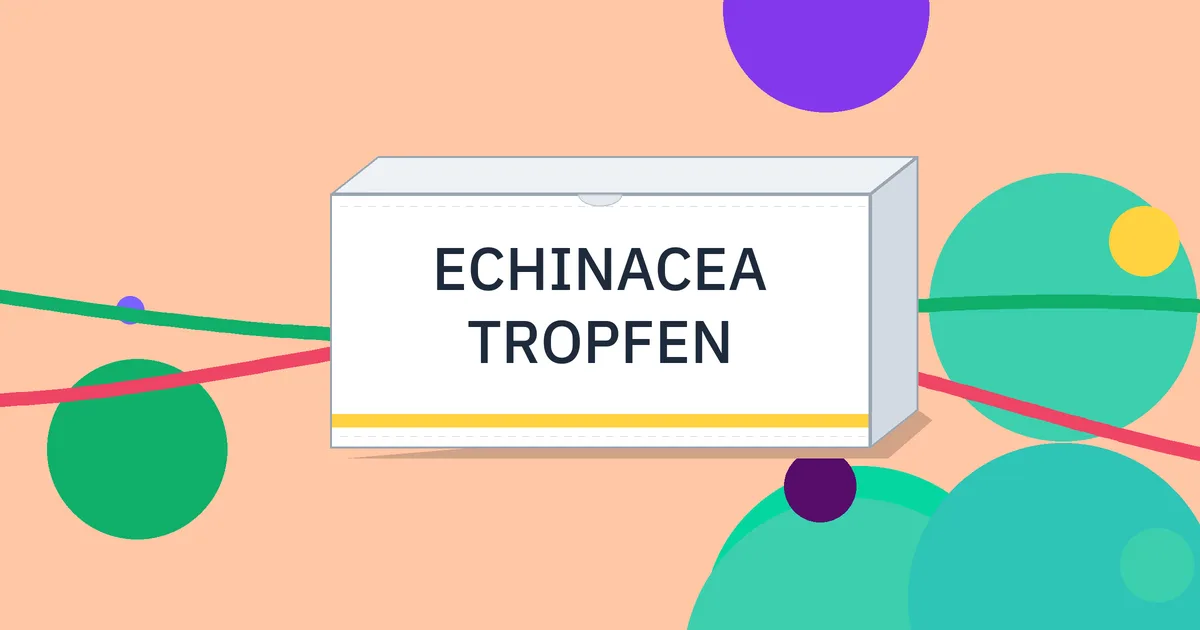 Symbolbild: Packung mit der Aufschrift ECHINACEA TROPFEN (PZN 12513288) – Verfügbarkeit und Bezug in Apotheken in Frankfurt am Main