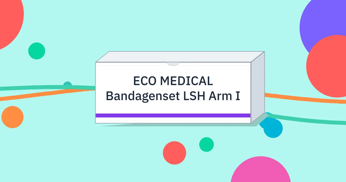 Symbolbild: Packung mit der Aufschrift ECO MEDICAL Bandagenset LSH Arm I (PZN 11182978) – Verfügbarkeit und Bezug in Apotheken in Frankfurt am Main