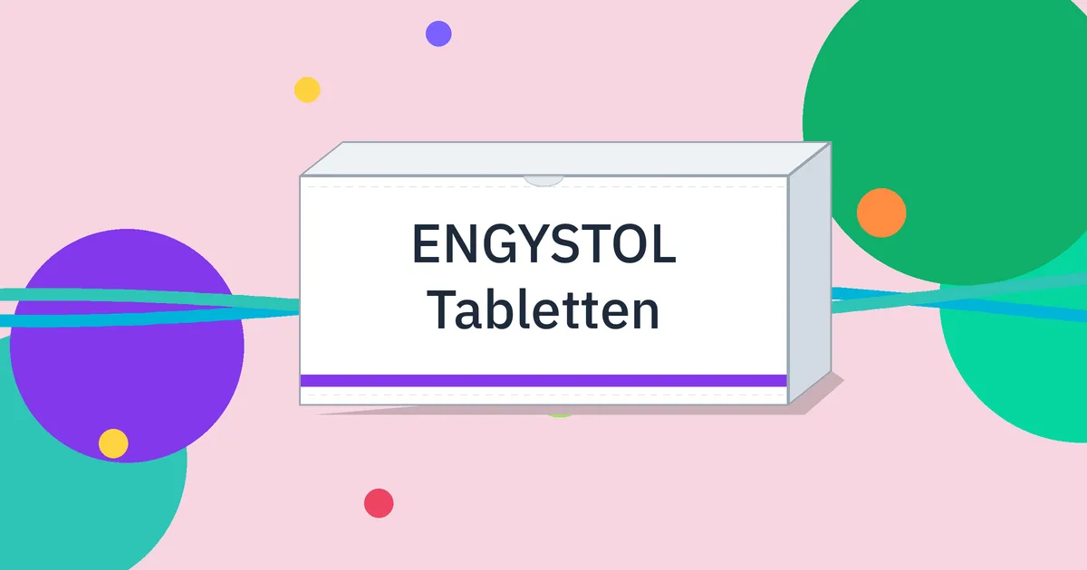 Symbolbild: Packung mit der Aufschrift ENGYSTOL Tabletten (PZN 04871306) – Verfügbarkeit und Bezug in Apotheken in Frankfurt am Main