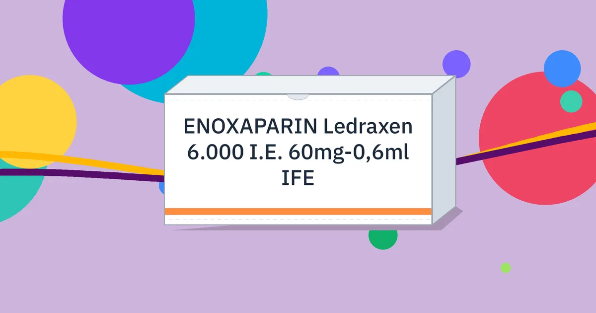 Symbolbild: Packung mit der Aufschrift ENOXAPARIN Ledraxen 6.000 I.E. 60mg-0,6ml IFE (PZN 16203165) – Verfügbarkeit und Bezug in Apotheken in Frankfurt am Main