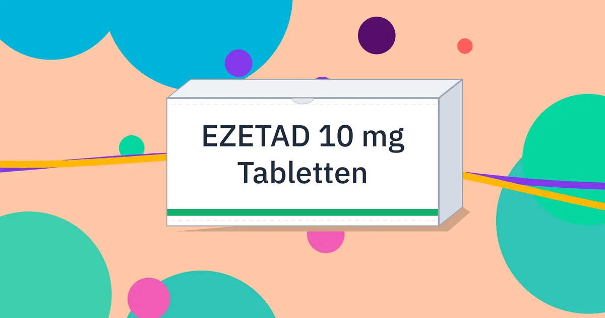 Symbolbild: Packung mit der Aufschrift EZETAD 10 mg Tabletten (PZN 14041155) – Verfügbarkeit und Bezug in Apotheken in Frankfurt am Main