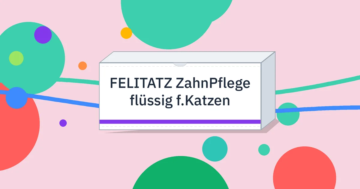 Symbolbild: Packung mit der Aufschrift FELITATZ ZahnPflege flüssig f.Katzen (PZN 13981413) – Verfügbarkeit und Bezug in Apotheken in Frankfurt am Main
