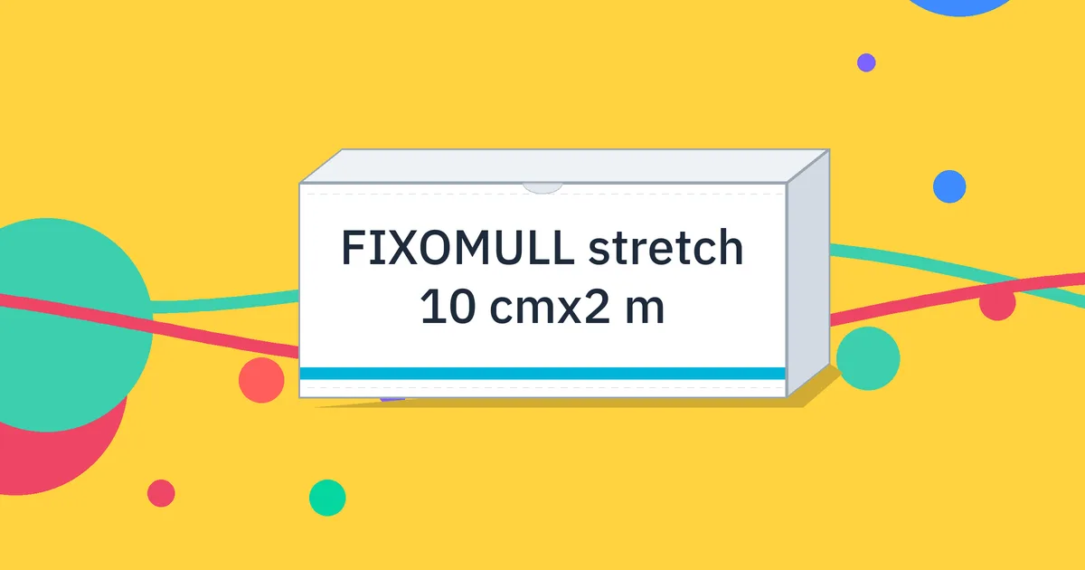Symbolbild: Packung mit der Aufschrift FIXOMULL stretch 10 cmx2 m (PZN 17820291) – Verfügbarkeit und Bezug in Apotheken in Frankfurt am Main