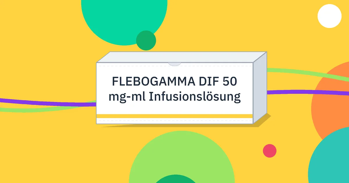 Symbolbild: Packung mit der Aufschrift FLEBOGAMMA DIF 50 mg-ml Infusionslösung (PZN 07580302) – Verfügbarkeit und Bezug in Apotheken in Frankfurt am Main