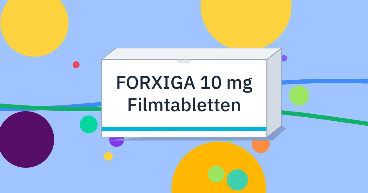 Symbolbild: Packung mit der Aufschrift FORXIGA 10 mg Filmtabletten (PZN 19468355) – Verfügbarkeit und Bezug in Apotheken in Frankfurt am Main