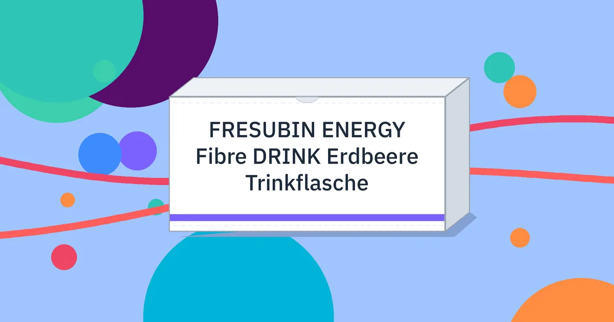 Symbolbild: Packung mit der Aufschrift FRESUBIN ENERGY Fibre DRINK Erdbeere Trinkflasche (PZN 06698616) – Verfügbarkeit und Bezug in Apotheken in Frankfurt am Main