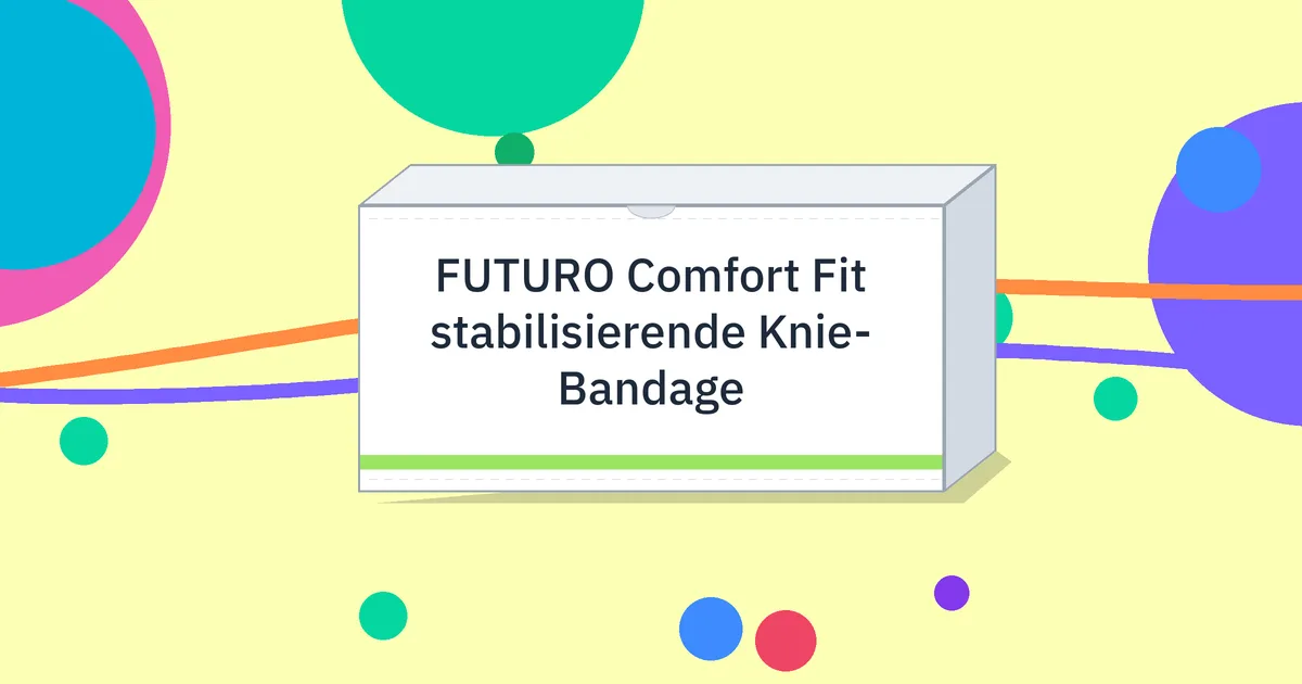 Symbolbild: Packung mit der Aufschrift FUTURO Comfort Fit stabilisierende Knie-Bandage (PZN 18027991) – Verfügbarkeit und Bezug in Apotheken in Frankfurt am Main