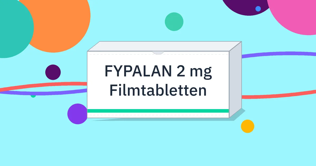 Symbolbild: Packung mit der Aufschrift FYPALAN 2 mg Filmtabletten (PZN 20333330) – Verfügbarkeit und Bezug in Apotheken in Frankfurt am Main