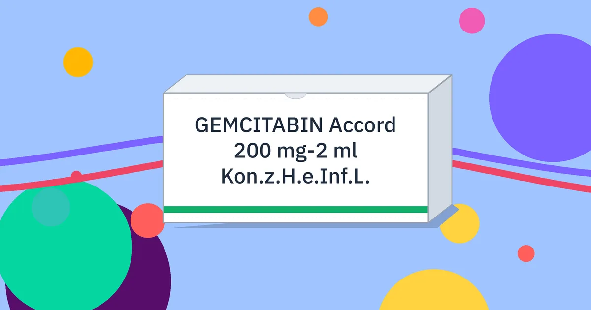 Symbolbild: Packung mit der Aufschrift GEMCITABIN Accord 200 mg-2 ml Kon.z.H.e.Inf.L. (PZN 03068470) – Verfügbarkeit und Bezug in Apotheken in Frankfurt am Main
