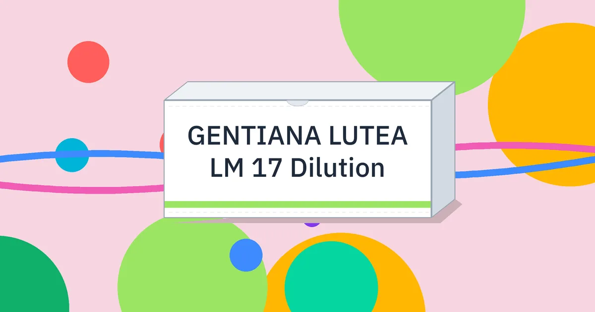 Symbolbild: Packung mit der Aufschrift GENTIANA LUTEA LM 17 Dilution (PZN 12876275) – Verfügbarkeit und Bezug in Apotheken in Frankfurt am Main