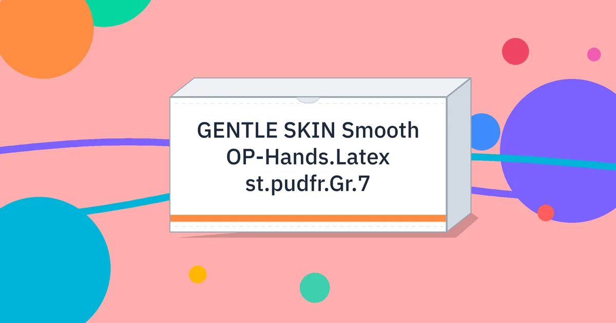 Symbolbild: Packung mit der Aufschrift GENTLE SKIN Smooth OP-Hands.Latex st.pudfr.Gr.7 (PZN 11154798) – Verfügbarkeit und Bezug in Apotheken in Frankfurt am Main