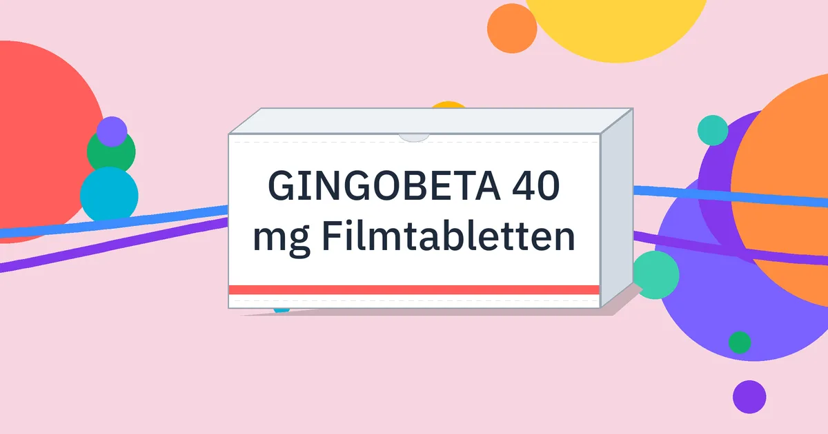 Symbolbild: Packung mit der Aufschrift GINGOBETA 40 mg Filmtabletten (PZN 12461605) – Verfügbarkeit und Bezug in Apotheken in Frankfurt am Main