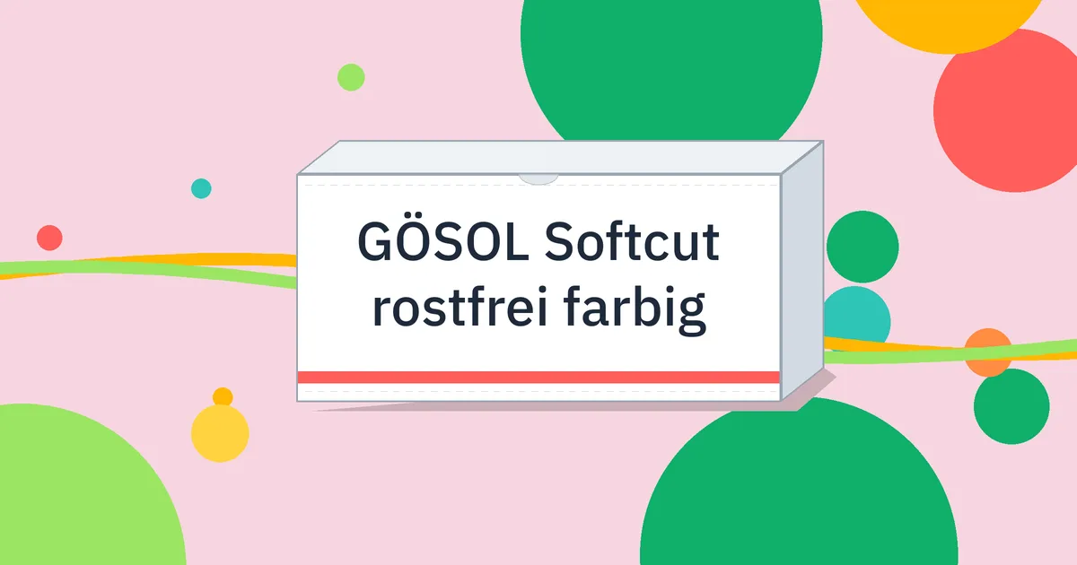Symbolbild: Packung mit der Aufschrift GÖSOL Softcut rostfrei farbig (PZN 15992409) – Verfügbarkeit und Bezug in Apotheken in Frankfurt am Main
