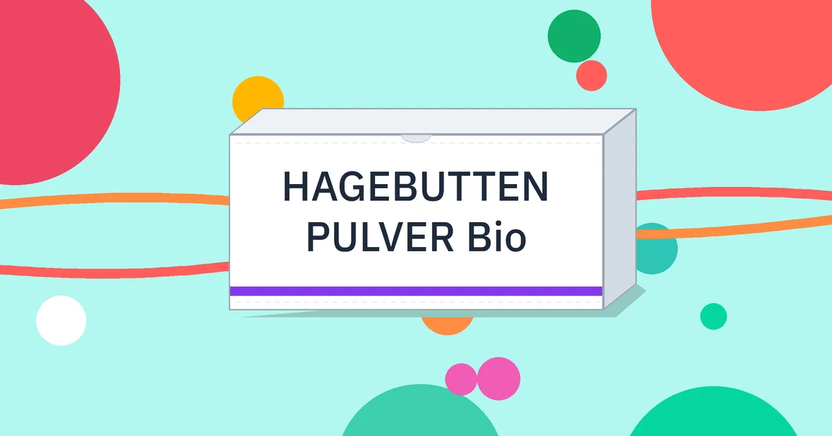 Symbolbild: Packung mit der Aufschrift HAGEBUTTEN PULVER Bio (PZN 10203945) – Verfügbarkeit und Bezug in Apotheken in Frankfurt am Main